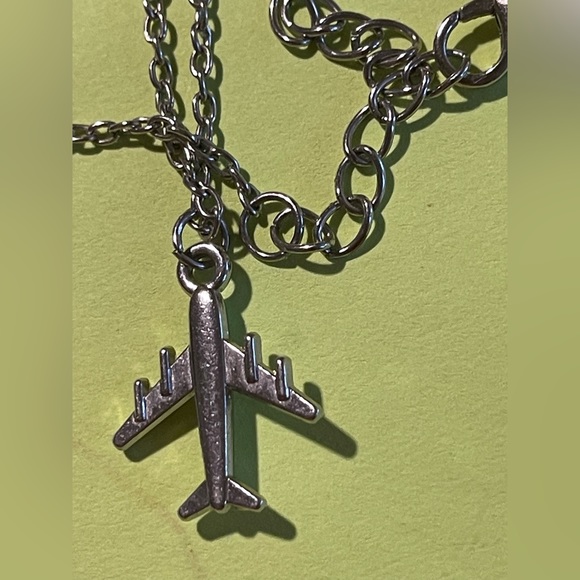 Accessories | Tiniest Airplane Charm Necklace Twin Engine Adjustable ...